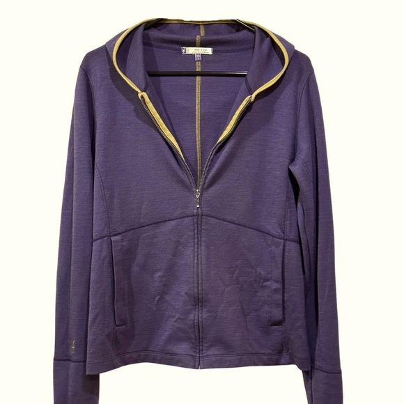 ibex | Tops | Ibex Merino Ponti Full Zip Hoody Dusky Purpleyellow L ...